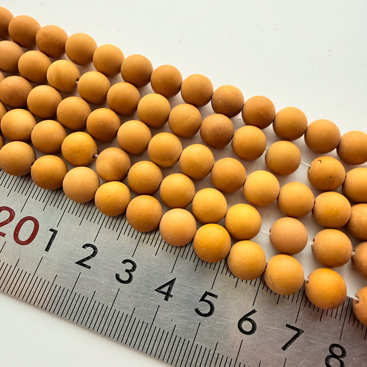 Yellow Topaz Matte 8mm Round Gemstone Beads – Aussie Bead Supply