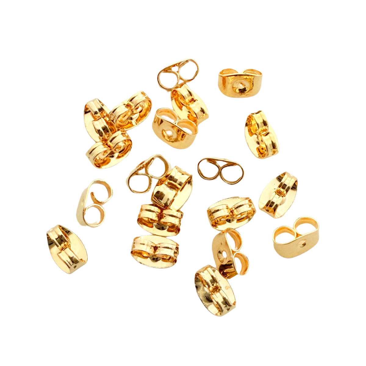 Earring Butterfly Backs 10 Pairs Gold Plated Tarnish Resistant – Aussie ...