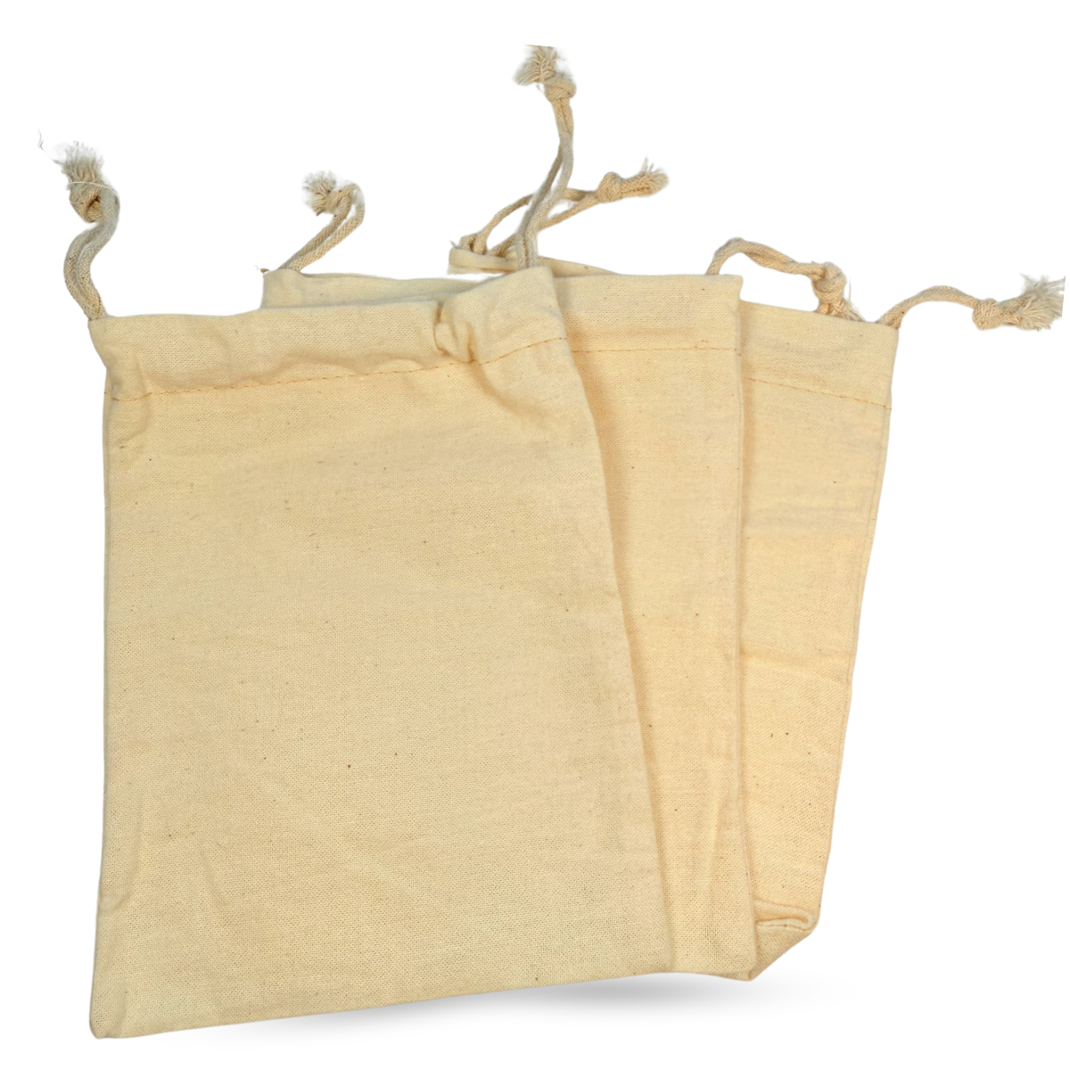 Natural Cotton Drawstring Gift Bags 1pcs – Aussie Bead Supply
