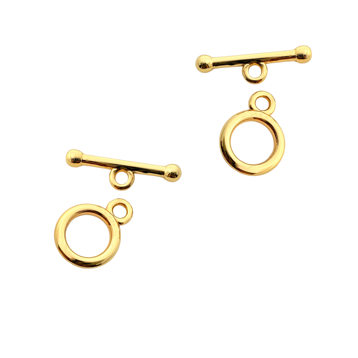 Toggle Set Plain 10mm 2 Sets Gold Plated Tarnish Resistant – Aussie ...