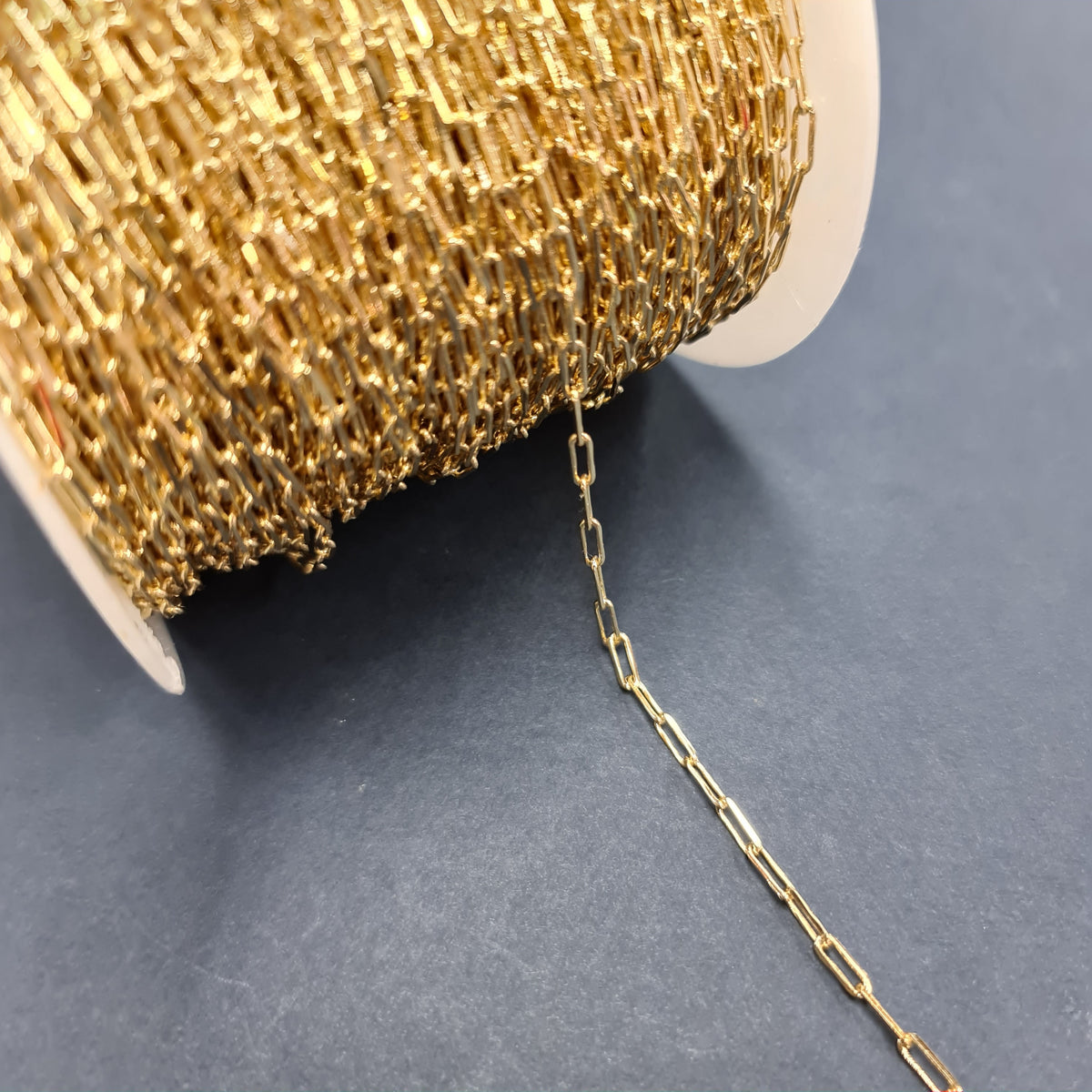 Paperclip Chain 7mm 1 Metre Gold Plated Tarnish Resistant – Aussie Bead ...