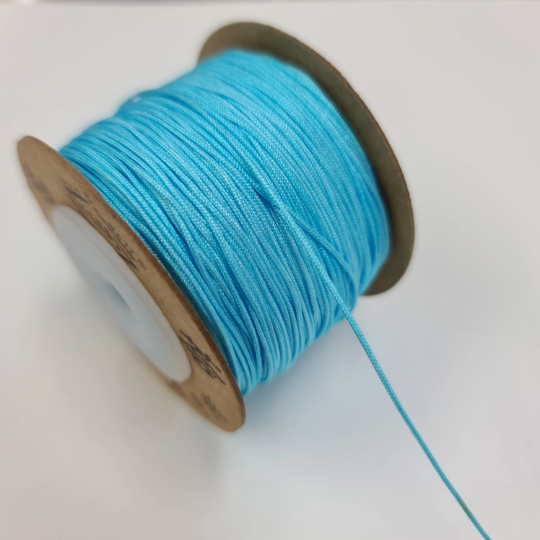 Nylon Mala Thread 0.8mm Turquoise 120m Roll – Aussie Bead Supply